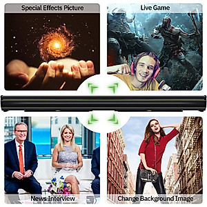 ZUOCHEN Green Screen Backdrop 3.6x6.6FT Portable Collapsible Chromakey Background Panel with Solid Aluminium Shell, Pull Up Wrinkle-Resistant Fabric for Twitch Streaming, YouTube Videos, Live Game