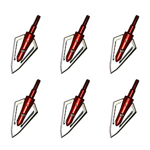 NC Hunting Arrowhead Cutting Blade Archery Broadhead Traditional Crossbow Compound Bow Arrowhead (red)