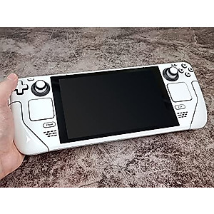 Steam Deck Skin, White Edition, Full Wrapping Vinyl Skin for Steam Deck (Designed by POP SKIN)