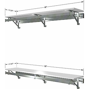 Arrange A Space Shelf Double Hang Closet System, 60 in, White