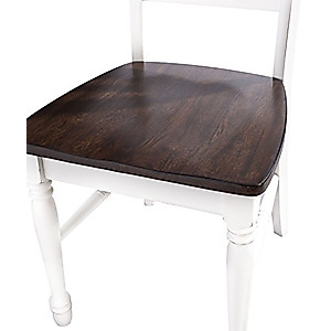 Crosley Furniture Shelby Dining Chairs (Set of 2), Distressed White