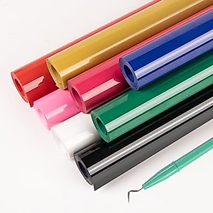 VAST WANT HTV Vinyl Bundle Heat Transfer Vinyl-8 Pack 12" x 5FT HTV Vinyl, Iron on Vinyl for All Cutter Machine, HTV Vinyl Rolls Easy to Cut & Weed