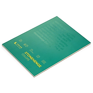 Stonehenge 100% Cotton Medium Weight Pad, Multi-Color (Warm White, Natural, Cream, Fawn, Pearl Grey), 11 x 14 inches, 250gsm, 15 Sheets for Dry Media