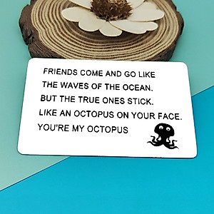 Dabihu Friendship Metal Wallet Card, Stainless Steel, 2.16 in x 3.39 in, Silver, Mother's Day