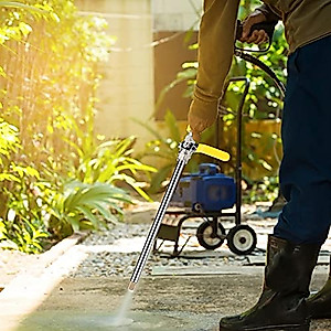 Okuyonic Rust Prevention High Pressure Water Gun Garden Watering Tool Rubber Handle Ergonomic for Garden Irrigation for Cleaning(Yellow)