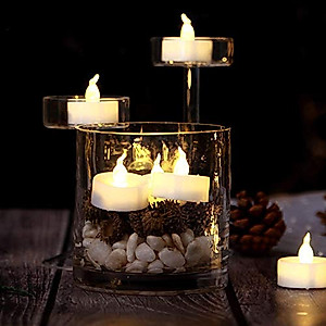 Homemory Value Set - 50 Luminary Bags & 100 LED Tea Lights, Long Lasting Battery Included, Ideal for Various Decor