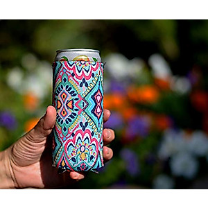 Baxendale Tall Can Sleeve for Slim Can and Tall Beer Cans - Set of 6 12oz Skinny Sleeve Insulated Cooler Sleeves to Keep Drinks Cold - Compatible with Truly, Michelob Ultra, Seltzers, Redbull and More