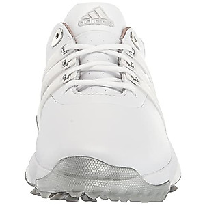adidas Men's Tour360 22 Golf Shoes, Footwear White/Silver Metallic, 8