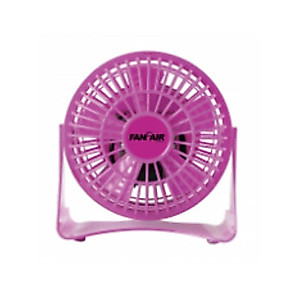 FanFair Mini High Velocity Personal Fan 4 Inch Fan Quiet Cooling, Tilt Up and Down Floor Fans Safe for Bedroom, Home or Office Use, Purple