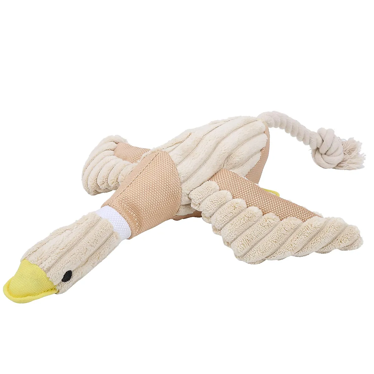 Squeaky Duck Pet Biting Toy Teeth Cleaning Chew Plush Toy Cat Play Interactive Toys for Puppy Small Medium Dogs (Squeaky Duck)