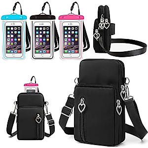 Crossbody Bags for Women, Small Cross Body Bag Waterproof Cell Phone Wallet Mini Messenger Purses, Detachable Strap Casual Over Shoulder Backpack Outdoor Classic Black Purse Sling Bag for Men Unisex