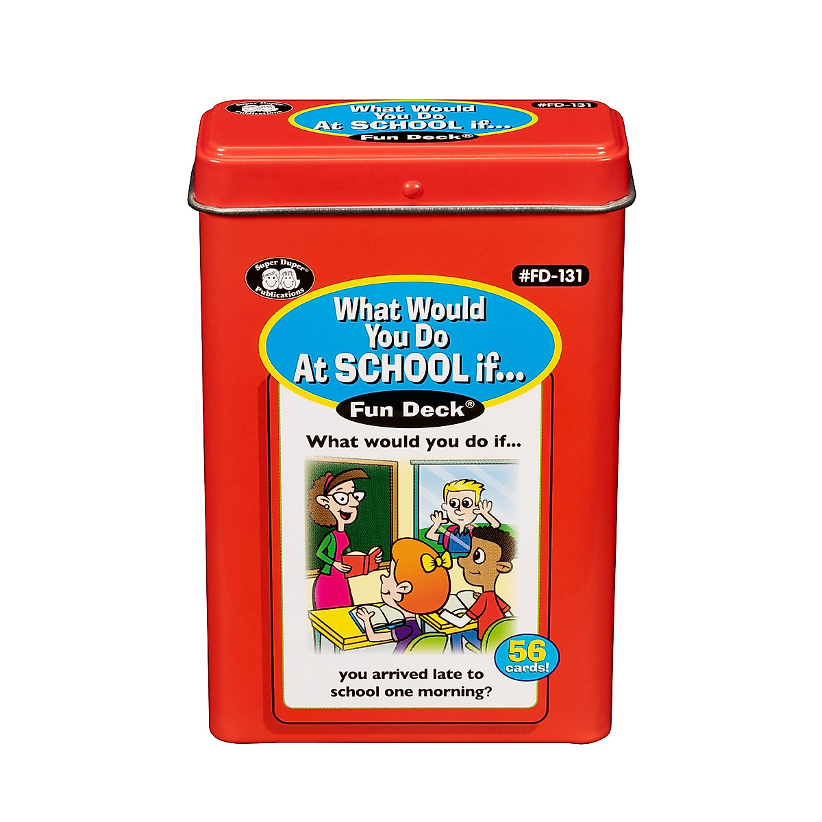 Super Duper Publications | What Would You Do at School If… Fun Deck | Social Skills Flash Cards | Educational Learning Materials for Children