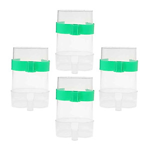 HANABASS Dispenser Container Dispenser Container 8 Pcs Bird Water Parrot Cage Water Feeder Bird Water Holder Automatic Birds Feeder Dispenser Automatic Bird Auto Feeder Auto Feeder