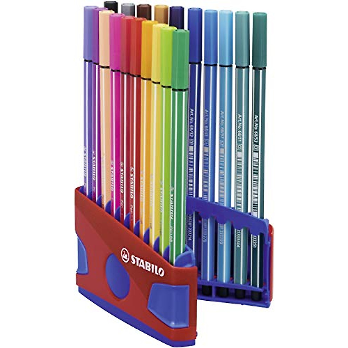 Premium Felt Tip Pen - STABILO Pen 68 - ColorParade - 20 pcs - Assorted Colours