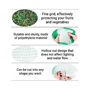 Whdifsag Bird Netting for Garden13x20 ft - Garden Netting Protect Fruits and Vegetables in Your Garden from Birds and Other Animals ，Garden Netting for Raised beds Reusable.（1PCS）