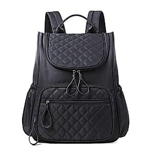 PAOIXEEL Diaper Bag Backpack with Stroller Clips, Lightweight Water-Resistant Nylon Travel Backpack