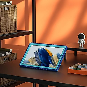 Protective Tablet PC Cover Case Hard Rugged Protective Cover Compatible with Samsung Galaxy Tab A8 Case 10.5 inch X200/X205 (2022) Tablet - Shockproof Protective Case, Carry Handle, Adjustable Shoulde