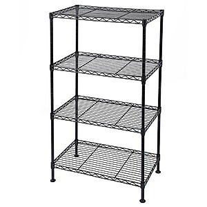 TBMAQ 4-Tier Wire Storage Shelves Adjustable Shelving Units Steel Metal Rack Kitchen