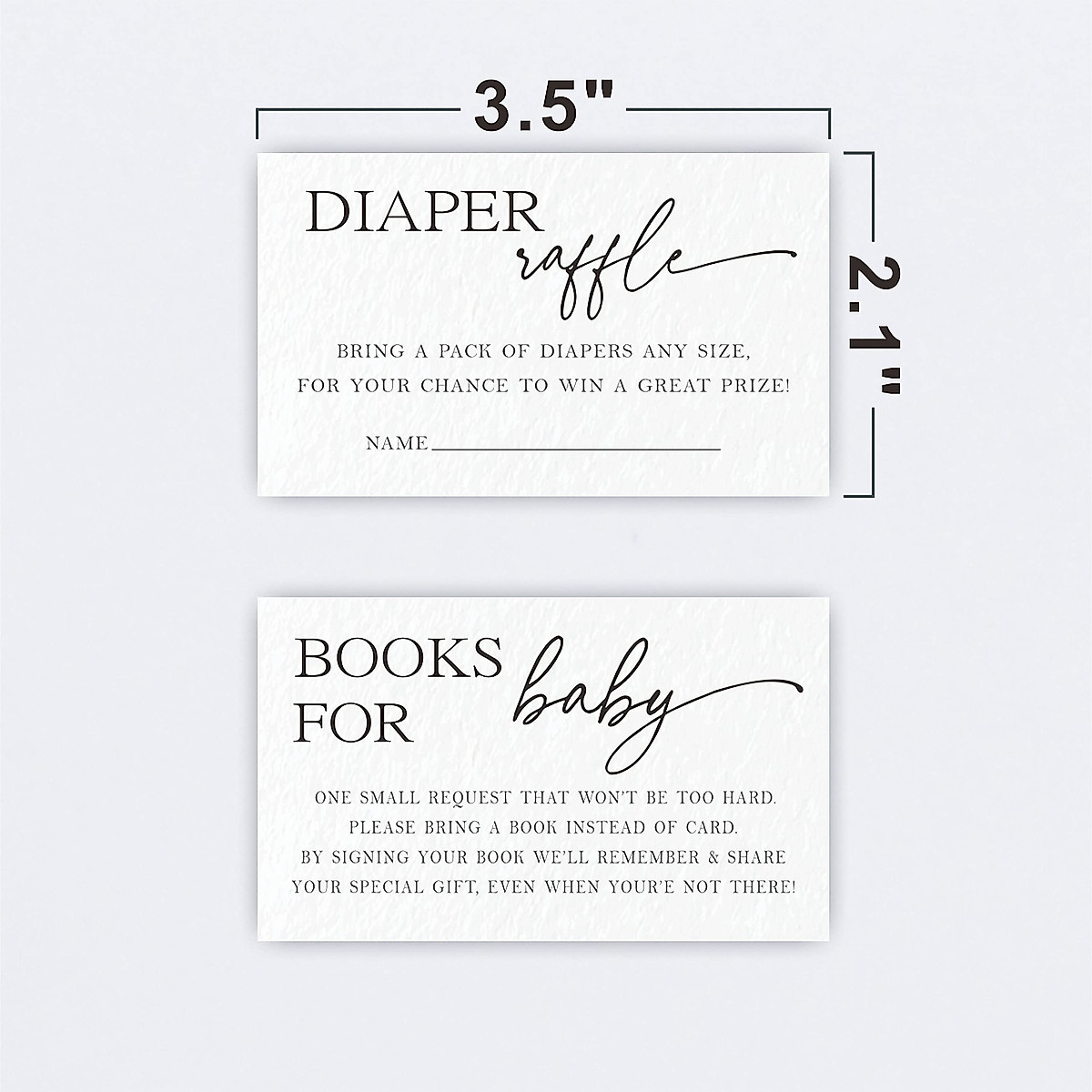 Set of 25 Baby Shower Invitations with Envelopes, Diaper Raffle Tickets and Baby Shower Book Request Cards, Minimalist Hello Baby, Modern Black and White Theme Theme Gender Reveal Party(YQKTZ-A10)
