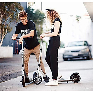 Razor E Prime Adult Electric Scooter - Up to 15 mph, 8" Airless Flat-free Tires, Rear Wheel Drive, 250W Brushless Hub Motor, Lightweight Aluminum Frame, Anti-Rattle System, Foldable