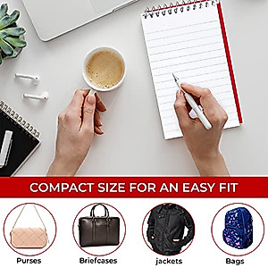 Ready Office Wirebound Spiral Memo Books, Small Notepad with Top-Opening, College Ruled, Mini Note Books, 3" x 5", 75 Sheets/Pad - 5 Pads/Pack