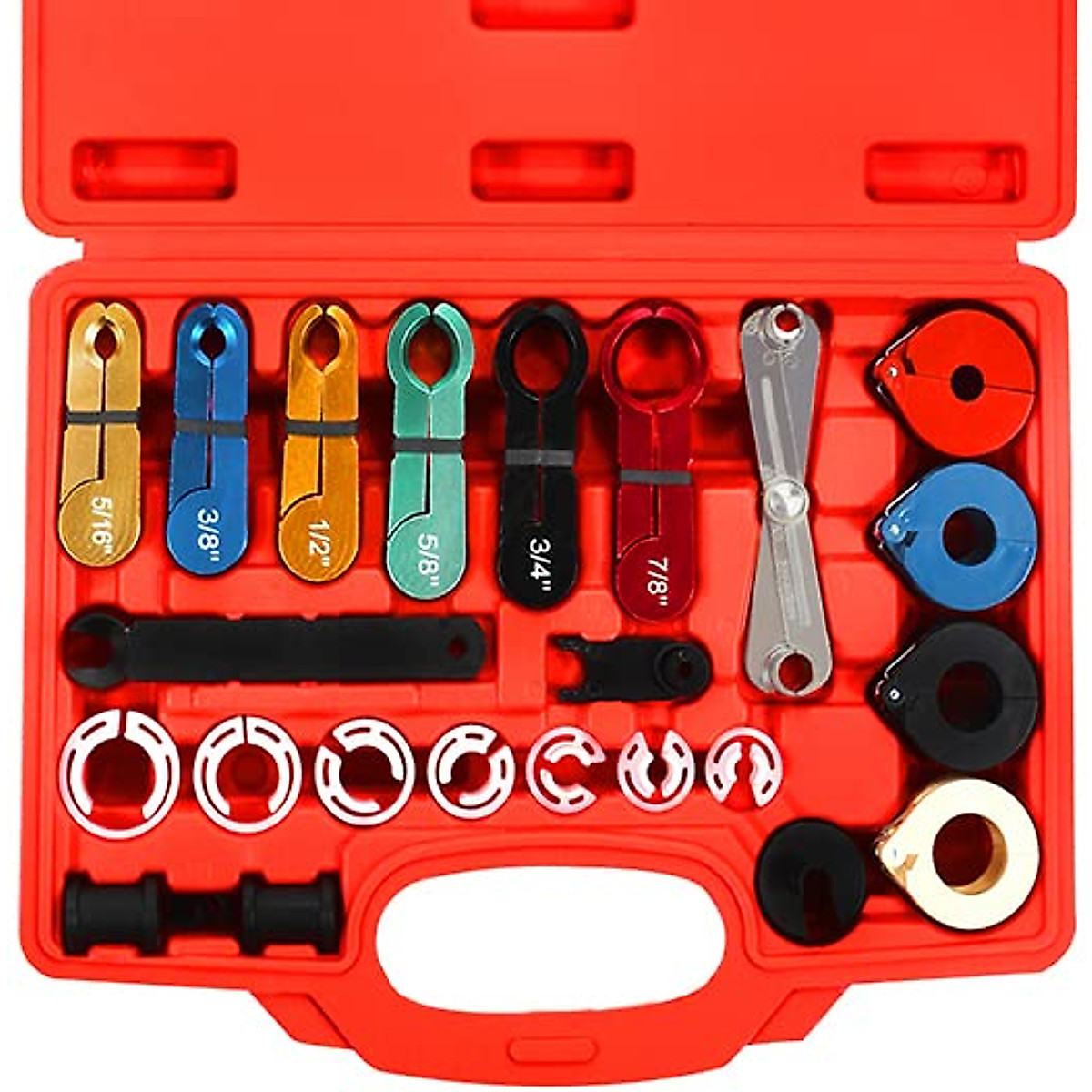 Fuel Line Disconnect Tool Set - Master Quick Disconnect Tool for AC Fuel Line System, Red