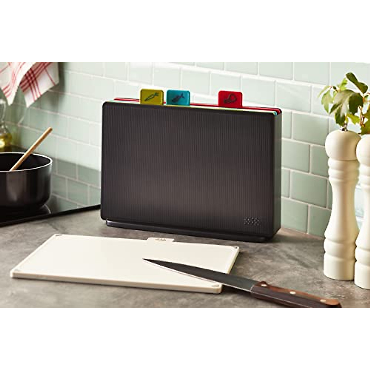 Joseph Joseph Cutting Board Set, Index Small, Graphite