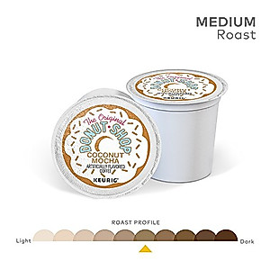 The Original Donut Shop Coffee,medium roast pods Coconut Mocha, 4.1 Ounce, 12 Count