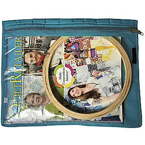 Yazzii Travel Pouch - Portable and Multifuctional for Sewing Accessories, Crafting, Beading, & More - Aqua