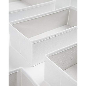 12pcs White Large Drawer Organizer Drawer Organizers for Clothing Wardrobe Clothes Organizer Underwear Organizer Dresser Drawer Organizers Underwear Drawer Organizer Clothes