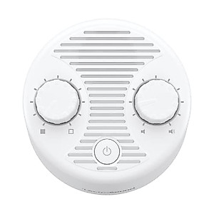 Adaptive Sound Technologies LectroSound Noise Machine for Sleep and Relaxation With Power Adapter, White