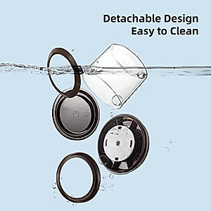 Ankou Glass Coffee Canister 900ml x 2 Jar, Airtight Food Storage Container with Pop Lid, Kitchen High Borosilicate Glass Contianers For Tea Coffee Bean Sugar