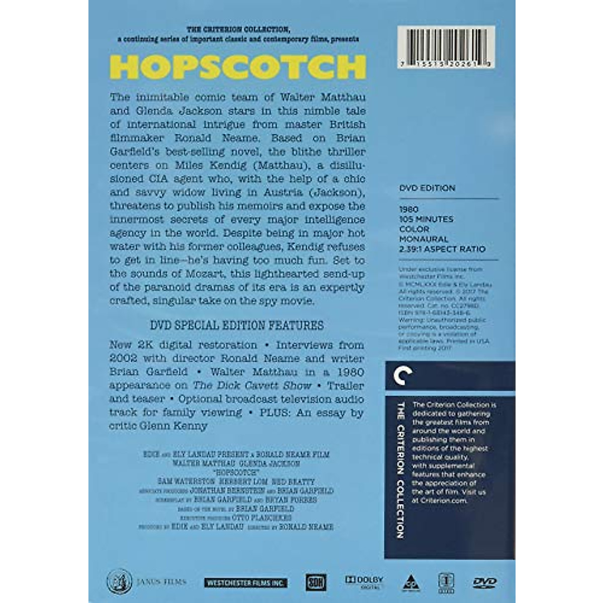 Hopscotch (The Criterion Collection) [DVD]