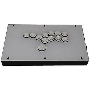 FightBox RAC-J800B-PS-W All Buttons Leverless-Style Arcade Joystick Fight Stick Game Controller For PS4/PS3/PC Sanwa OBSF-24 30