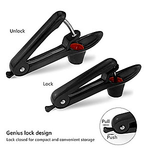 Hovico Cherry Pitter Remover,Cherry Fruit Kitchen Olive Core Remove Pit Tool Seed Gadget Stoner Corer Pitter Remover,Portable Cherry Pitter Tool Kitchen aid with Space-Saving Lock Design (Black)