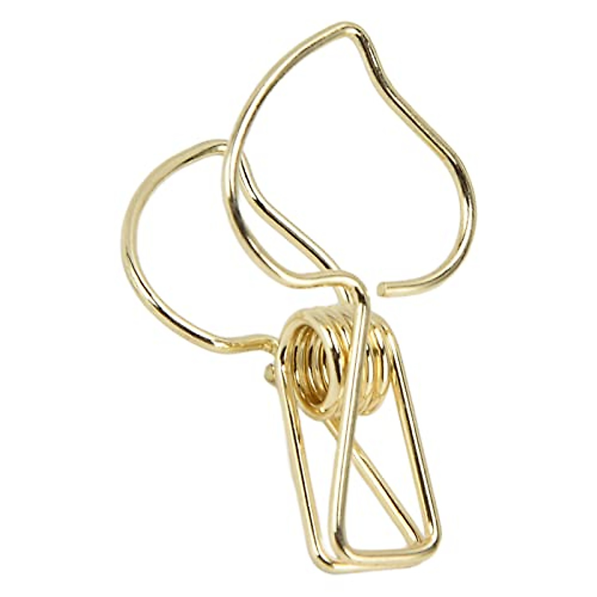 Clothes Drying Clip, 20Pcs Multifunctional Strong Hollow Spring Clip Clothes Pins for Outdoor Clothesline Home Kitchen Travel Office Decor(Gold)