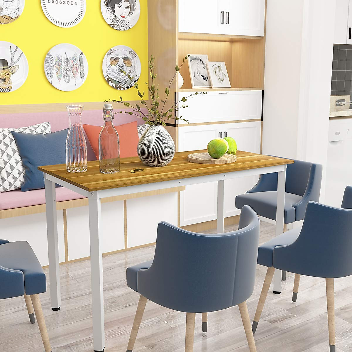 Weehom Computer Desk Home Office Writing Desk Study Laptop/Dining Table