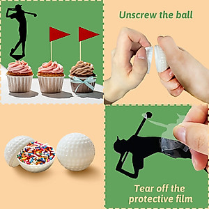 Golf Cake Decorations Heading for The Blue Cake Topper Birthday Decorations for Golfers with Cart Flag Golf Ball for Men Sport Golf Theme Party Supply