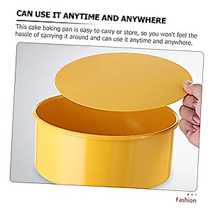 Abaodam 2pcs cake pan mold round cake pan mini cakes circle cake pan 9 inch cake pan deep cake baking pan bread useful baking tray baking plate for kitchen oven baking mold food microwave