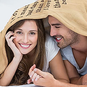 Basiole Gifts for Boyfriend Husband Blanket, I Love You Gifts for Him, Romantic Gifts for Men, Anniversary Birthday Gifts for Boyfriend, Valentines Day Gifts for Boyfriend Throw Blankets 50"X60"