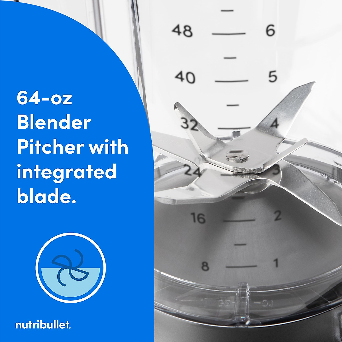 nutribullet SmartSense Blender Combo, 5-speed blender, 1400 Watt Matte White