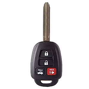cciyu 1PC Uncut 4 Buttons Keyless Entry Remote Fob Case Replacement for Scion FR-S for Toyota Camry Corolla RAV4 (HYQ12BDM, HYQ12BEL)