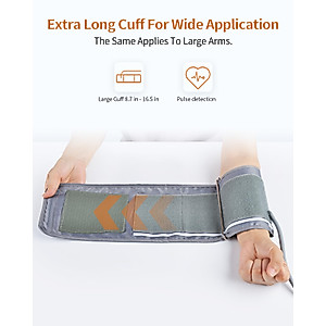 Blood Pressure Monitor, AILE Blood Pressure Machine Upper Arm Large Cuff(8.7"-16.5"), High Automatic Blood Pressure Monitors Cuff for Home Use, (BP) Manual Arm Blood Pressure Monitors, 2 * 99 Memory