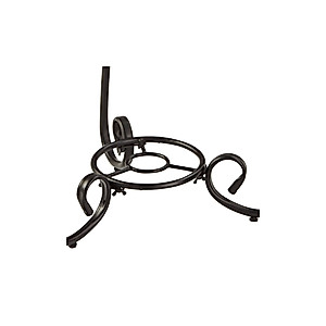 Teal Island Designs Spiral Modern Black Metal Round Outdoor Accent Side Table 17 3/4" Wide Black White Mosaic Tile Tabletop Gracefully Curved Legs for Spaces Porch Patio Home House Balcony Deck