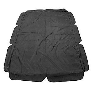 Hztyyier Waterproof Outdoor Swing Canopy Proof Porch Top Replacement Cover for Patio Yard Chair (Black)