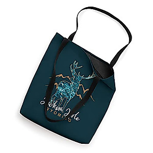 Jackson Hole Wyoming USA Elk Mountains Novelty Souvenir Tote Bag