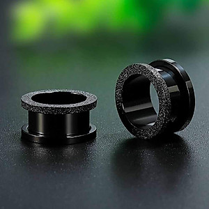 COOEAR Gauges for Ears Surgical Steel Tunnels Upgrade Scrub Plugs Piercing Party Gift Earrings 8g(3mm) to 5/8g(16mm)