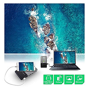 KXDFDC Mini DLP Projector Portable Proyector LED DLP Beamer Home Cinema Support ( Size : 8GB )