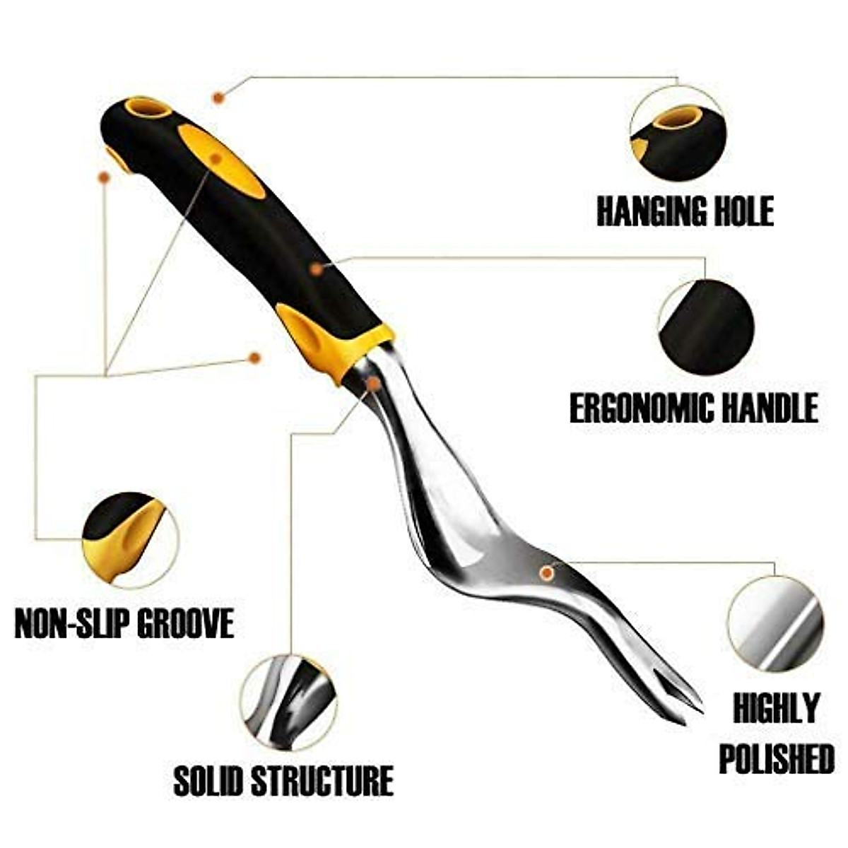 Sinoer Hand Weeding Tool for Garden,Weed Removal Cutter,Root Removal Weed Puller,Gardening Weeder Tools for Garden Lawn Yard