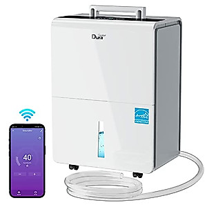 Dehumidifiers with Pump / hose for Basements 50 Pint (70 Pint 2012 DOE)Energy Star Certified Dehumidifiers with WIFI for 4500 Sq Ft Large Room or Basements, Dehumidifiers for Home with Auto Shut Off, Continuous and Manual Drainage